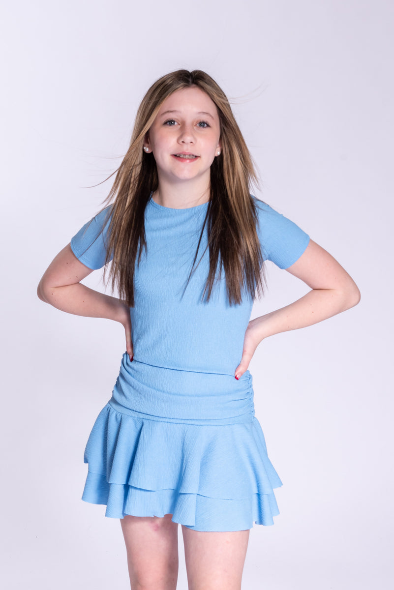 Girls Charlotte Ruffle Dress | Cheryl Kids